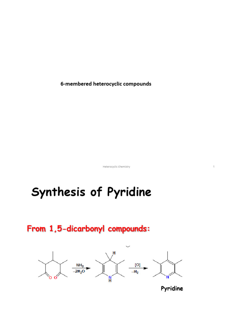 Synthesis and Impact of Pyridine | PDF | Pyridine | Chemotherapy