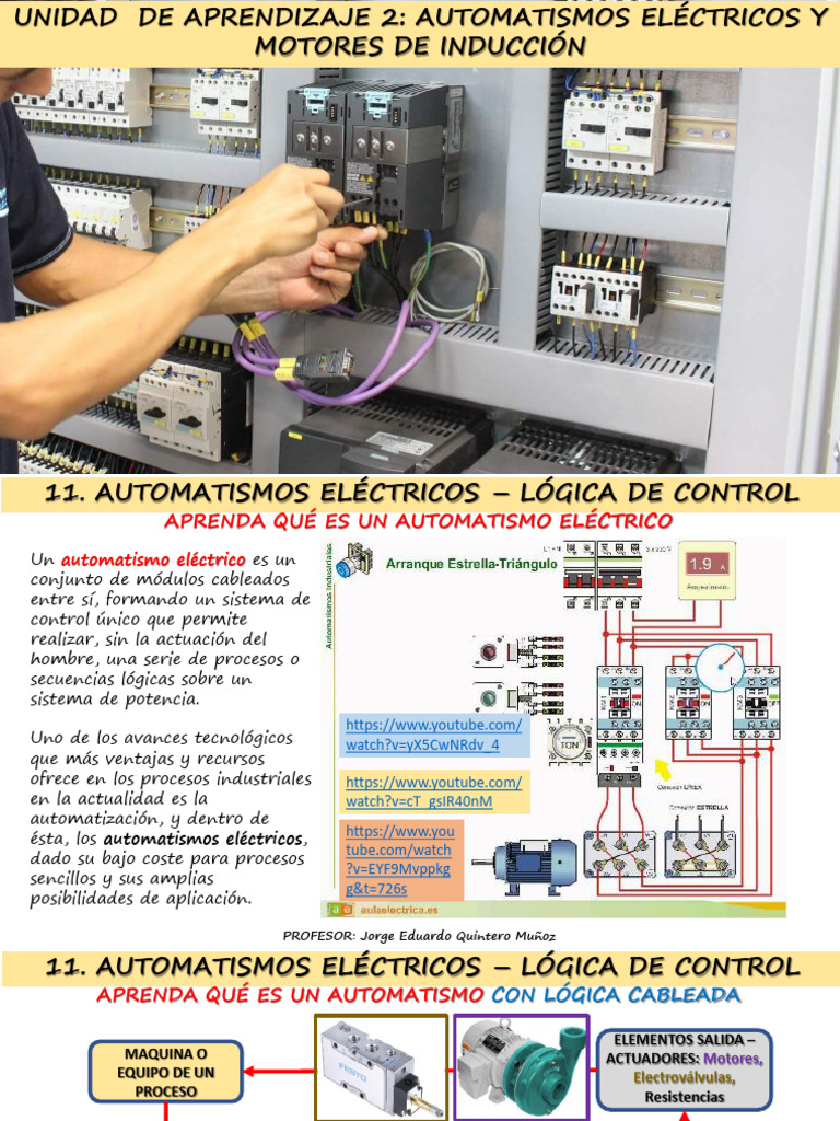 11. AUTOMATISMOS ELÉCTRICOS - LOGICA CABLEADA-resumido | PDF ...