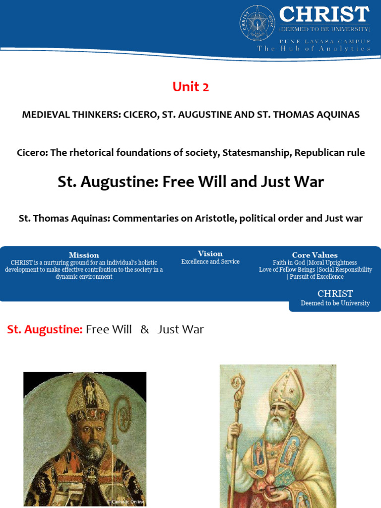 PPT_Unit 2_Augustine | PDF | Augustine Of Hippo | Abrahamic Religions