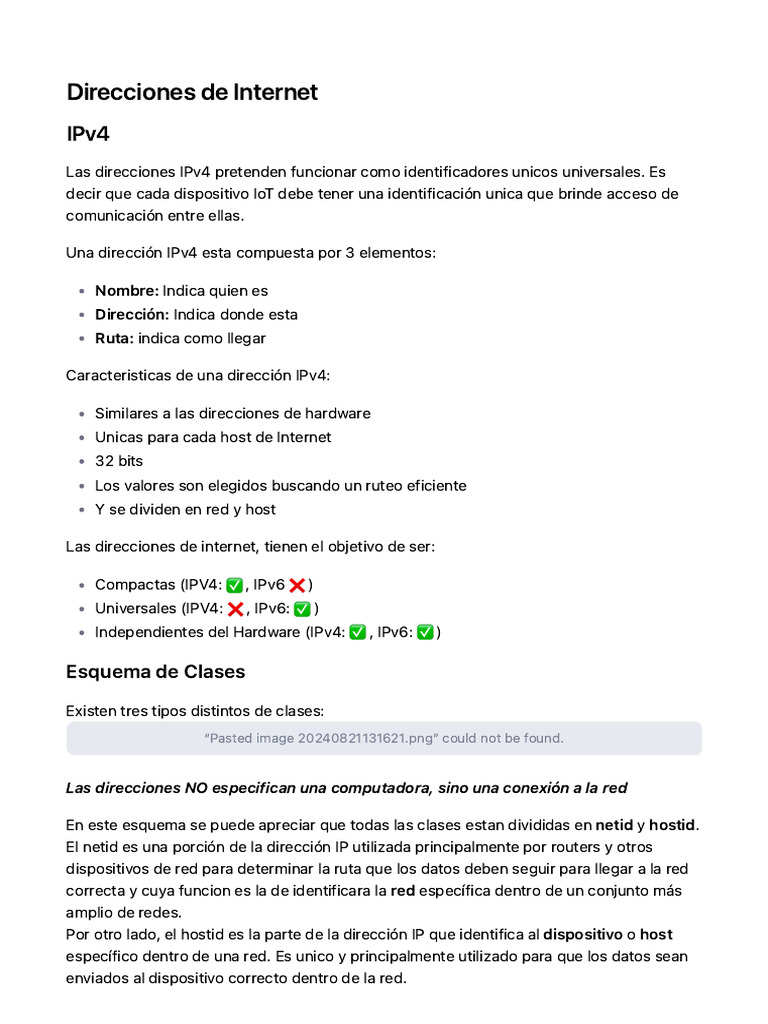 Clase 2 - Direcciones de Internet. ARP y RARP | PDF | Yo Pv6 | Dirección IP