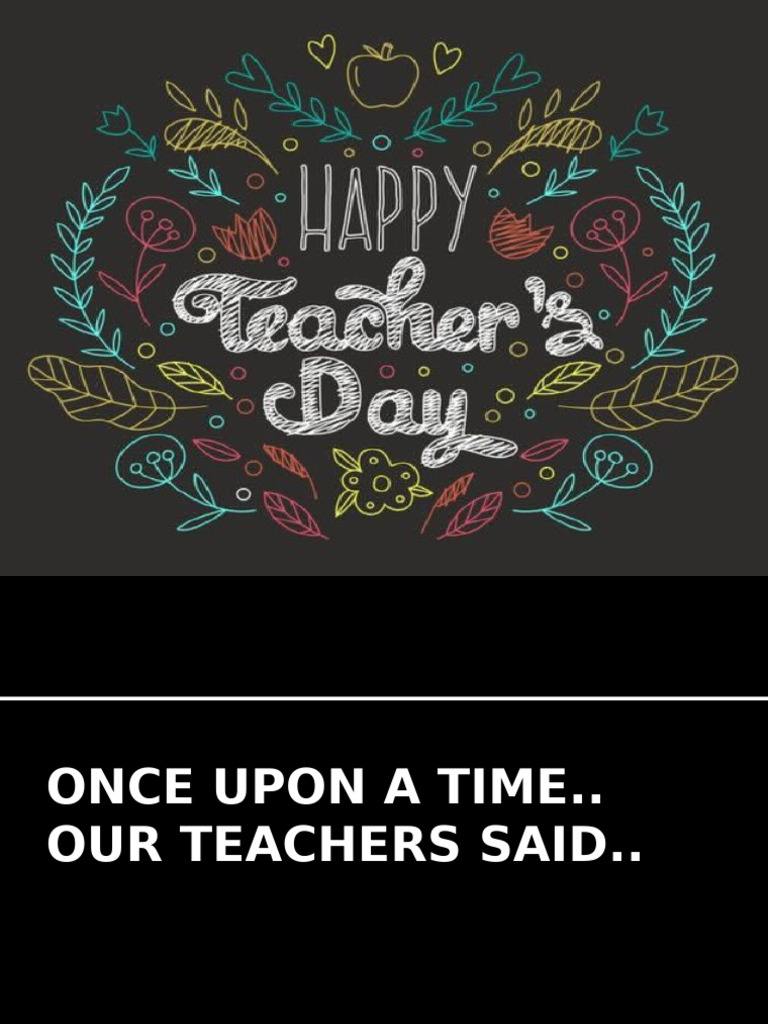 Teachers Day 1 | PDF