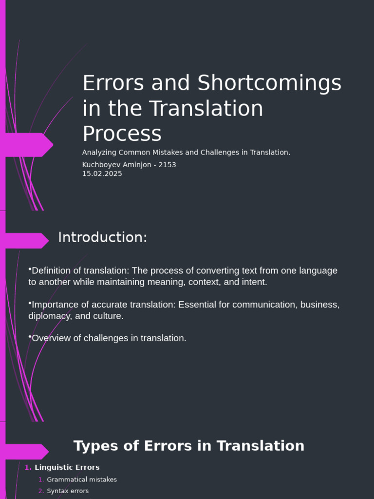 4.errors | PDF | Translations | Semantics