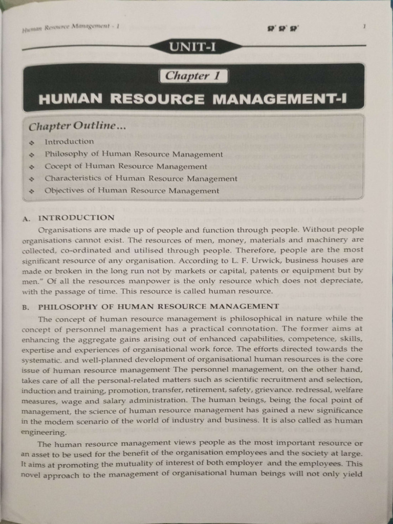 5 Sem Notes For HRM Human Resource Management | PDF