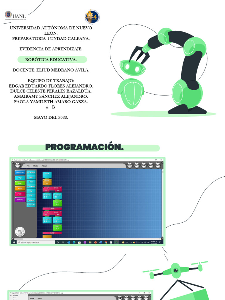 Equipo 1 - Ev4 - Re | PDF | Robot | Robótica