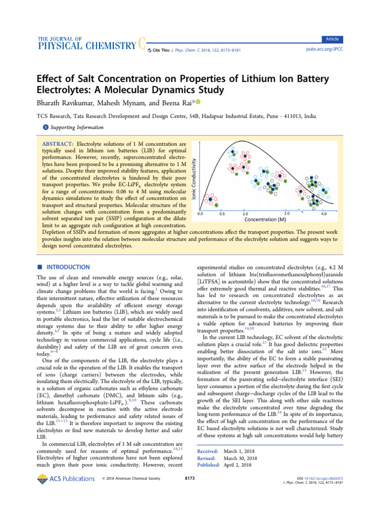 2018 - Ravikumar Et Al - Effect of Salt Concentration On Properties of ...
