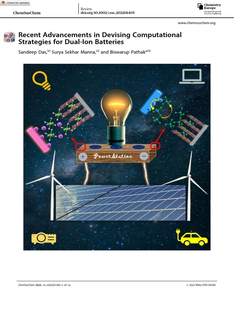 2022_ChemSusChem - 2022 - Das - Recent Advancements in Devising Computational Strategies for ...