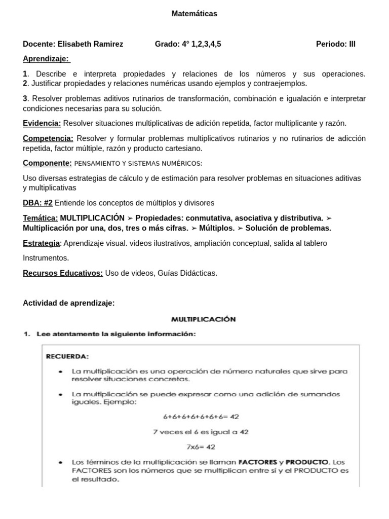 3 Periodo Matematicas | PDF