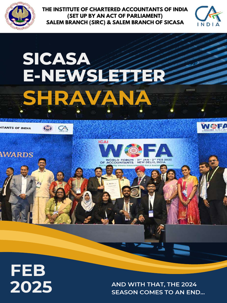 Salem SICASA E-Newsletter - February 2025 | PDF | Inflation | Reserve ...