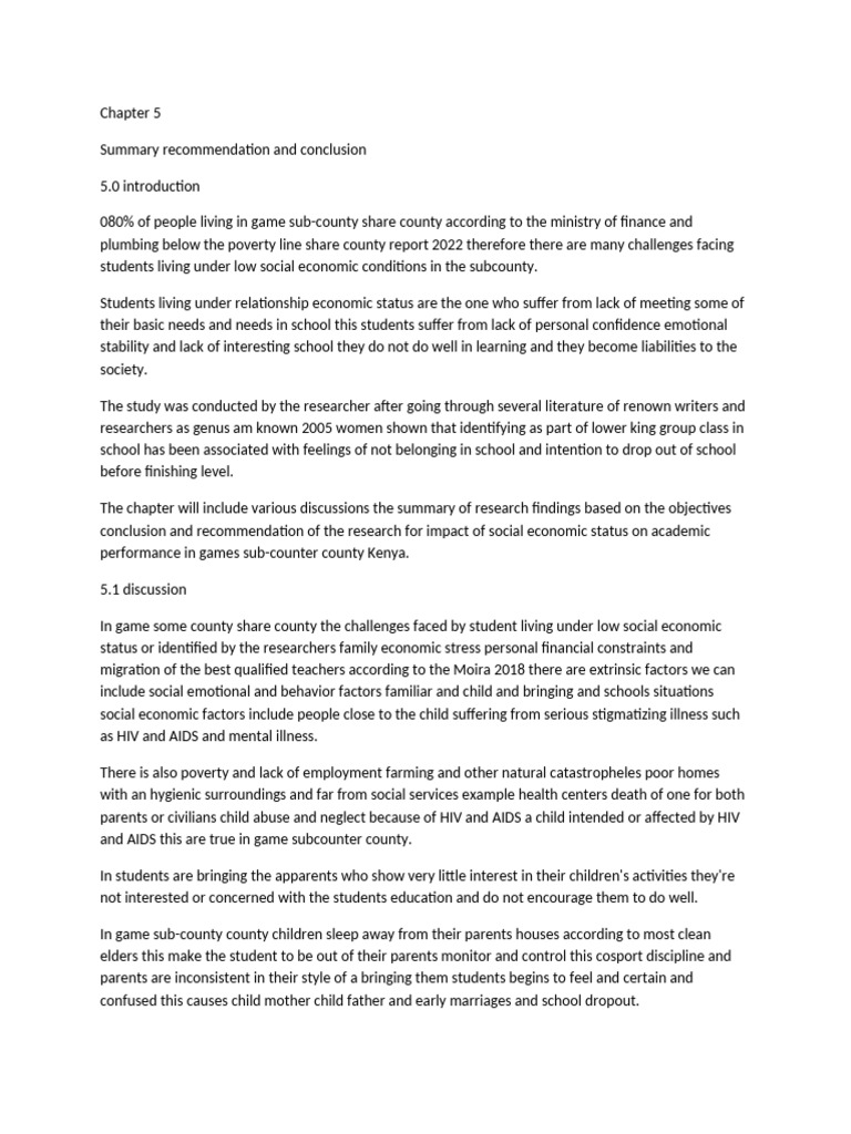 Chapter 5-WPS Office | PDF | Poverty | Poverty & Homelessness