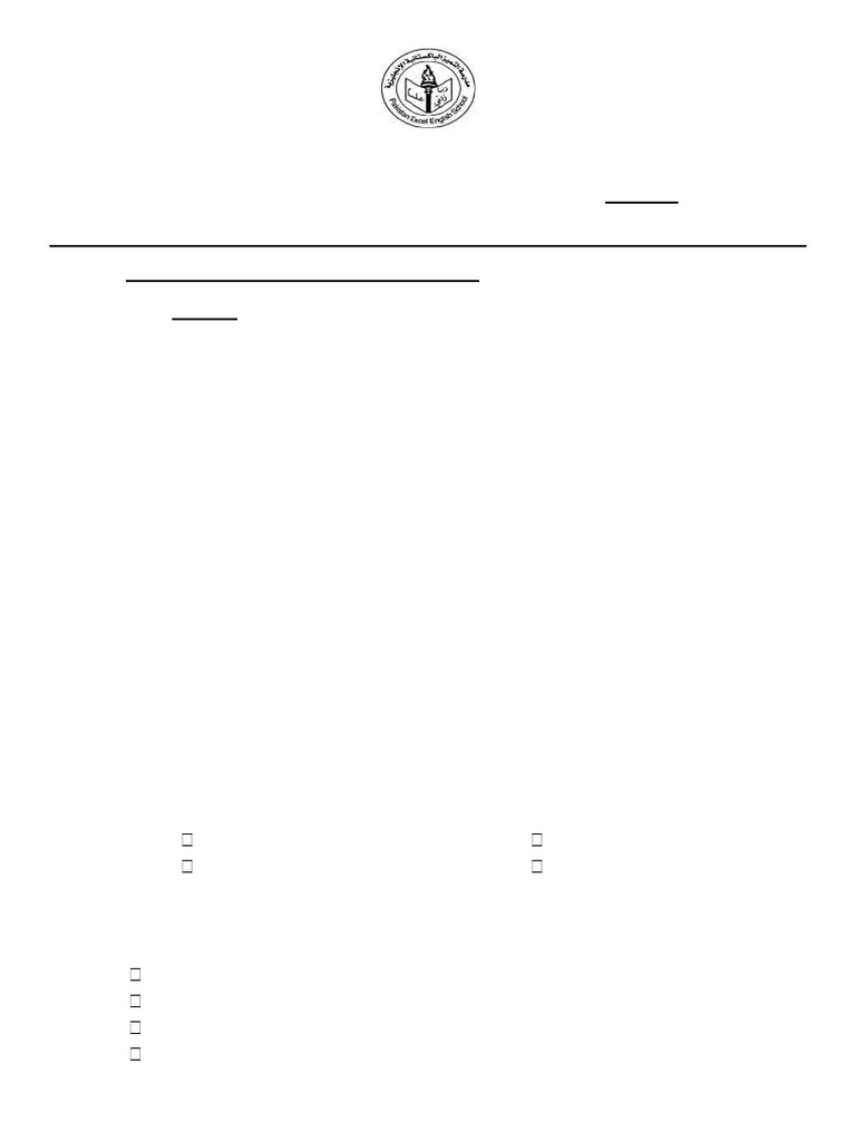 Pakistan Excel English School Name: - Subject: Science Grade: VII ...