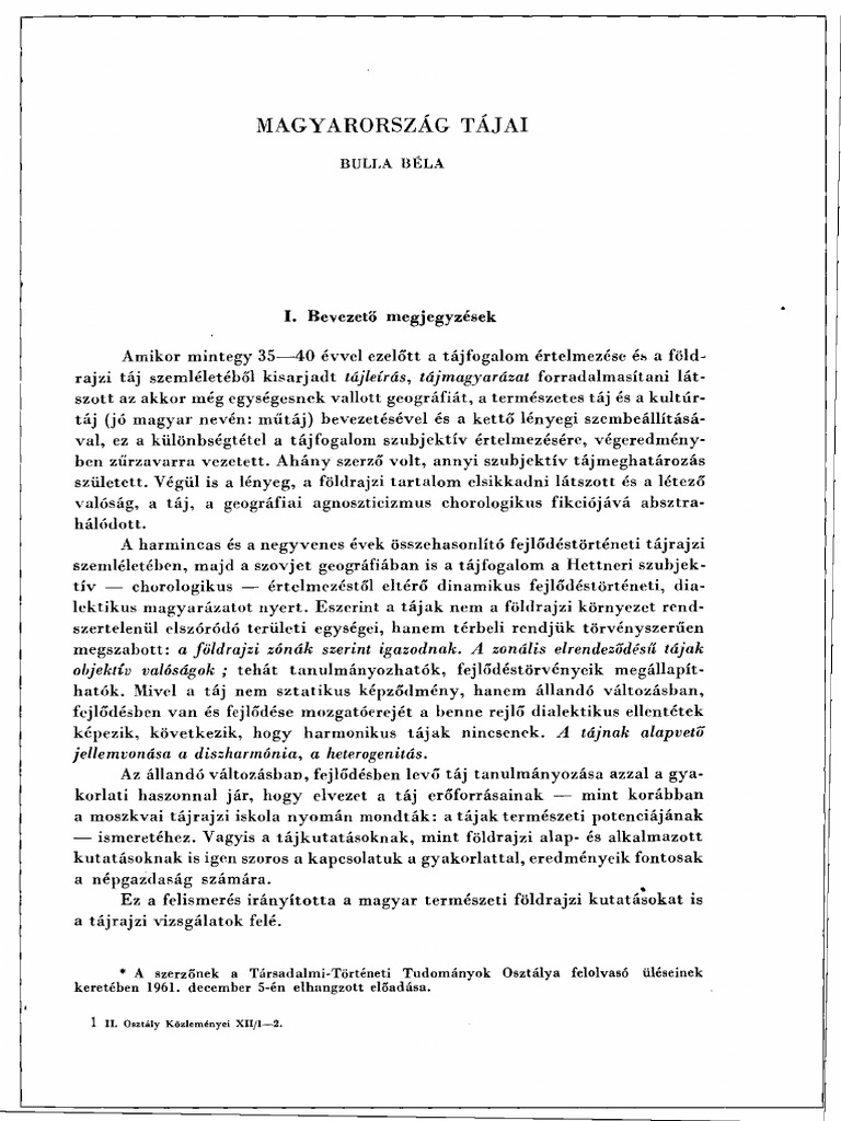 Bulla Bela Magyarorszag Tajai | PDF