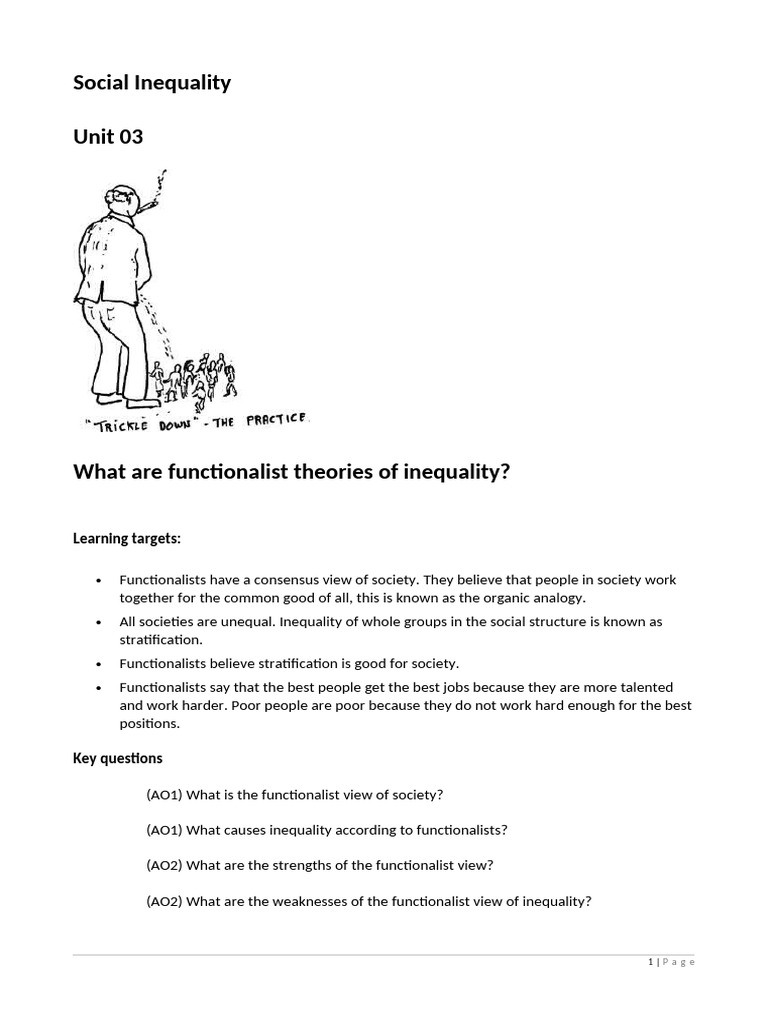 03 Functionalist Inequality | PDF | Taxes | Social Stratification