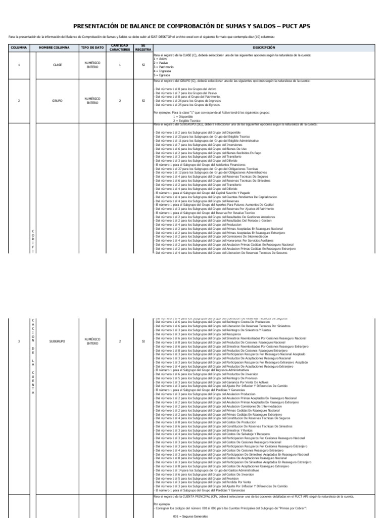 Puct Aps Anexo180225 | PDF | Decimal | Reaseguro