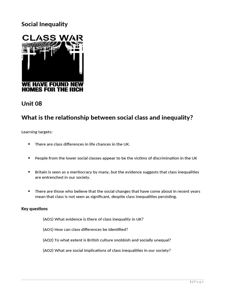 08 Class Inequality | PDF | Crimes | Crime & Violence