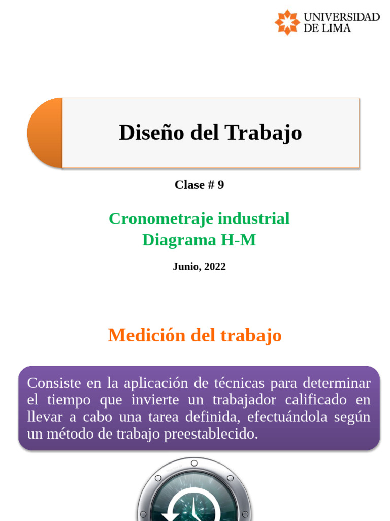 Clase 9-Dis 2022-1b_Cronom H-Maq (3) | PDF | Medición
