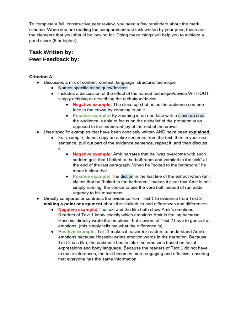 EAssessment Compare - Contrast Checklist | PDF | Argument | Cognition