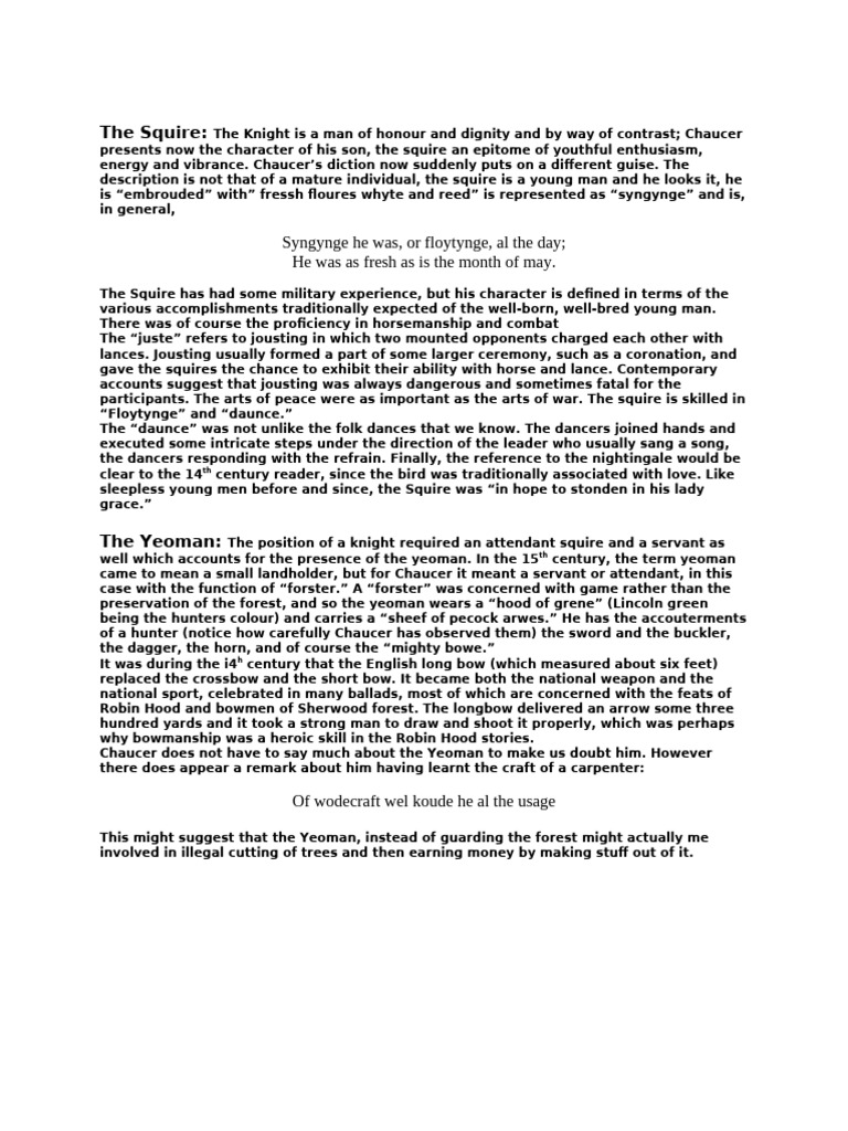 The Squire | PDF | Archery | Robin Hood