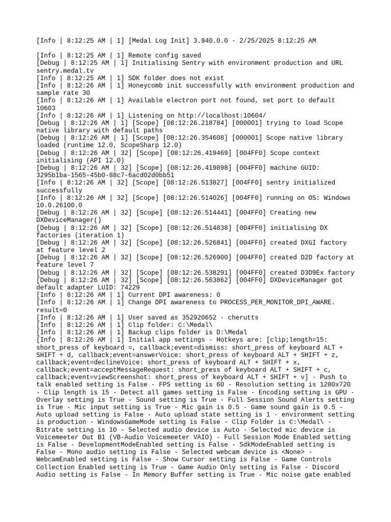 MedalLog20250225 | PDF | Graphics Processing Unit | Computing