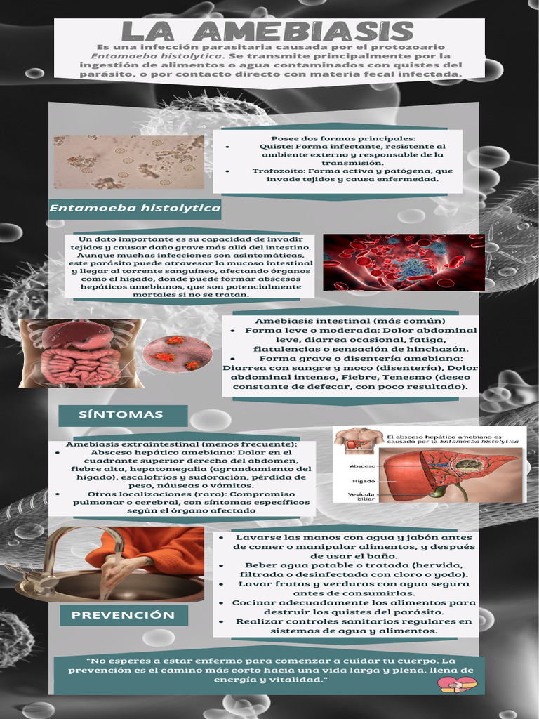La Amebiasis | PDF | Enfermedades y trastornos | Especialidades Medicas