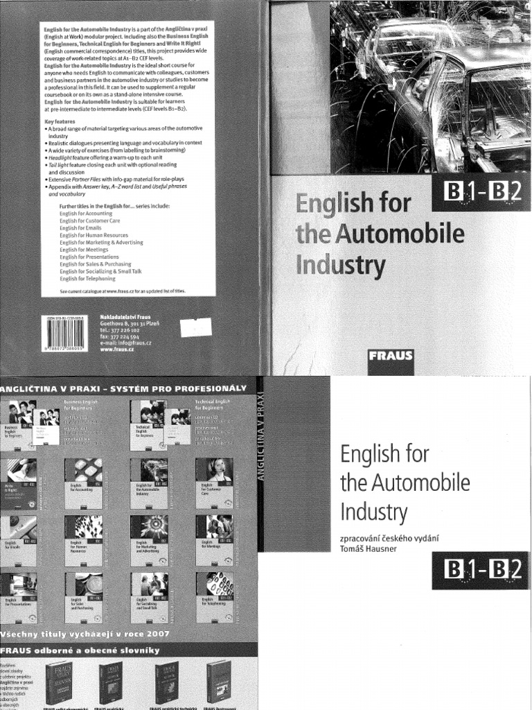 English For The Automobile Industry | PDF