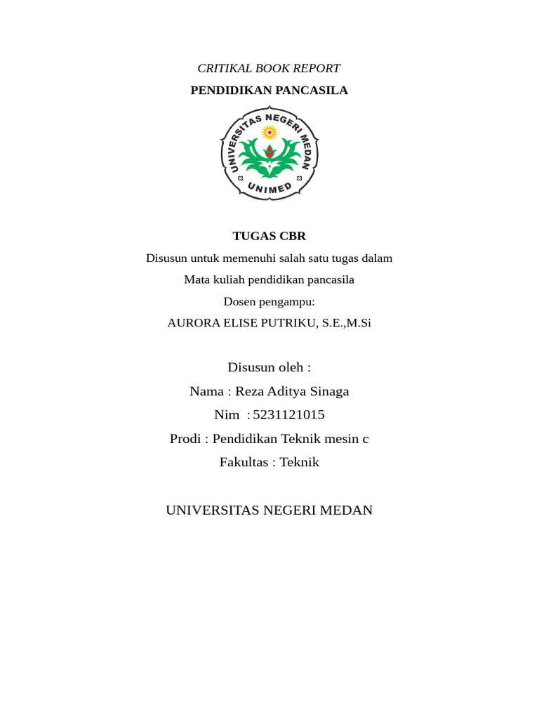 CBR pancasila Reza Aditya | PDF