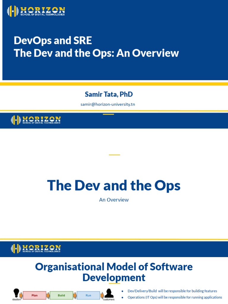 DevOps and SRE Overview: Models & Practices | PDF | Software ...
