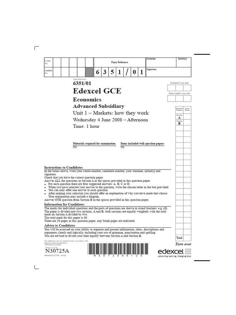 Economics Unit 1 Old June 2008 | PDF | Nuclear Power | Elasticity ...