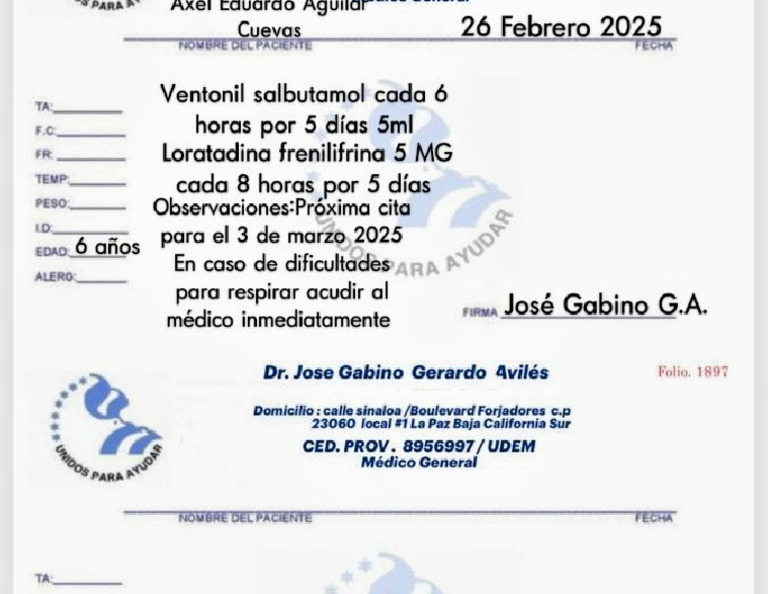 Receta Médica Similares - Jpeg | PDF