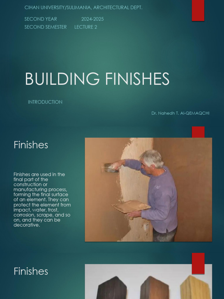 Building Finishes 2 | PDF | Paint | Materials