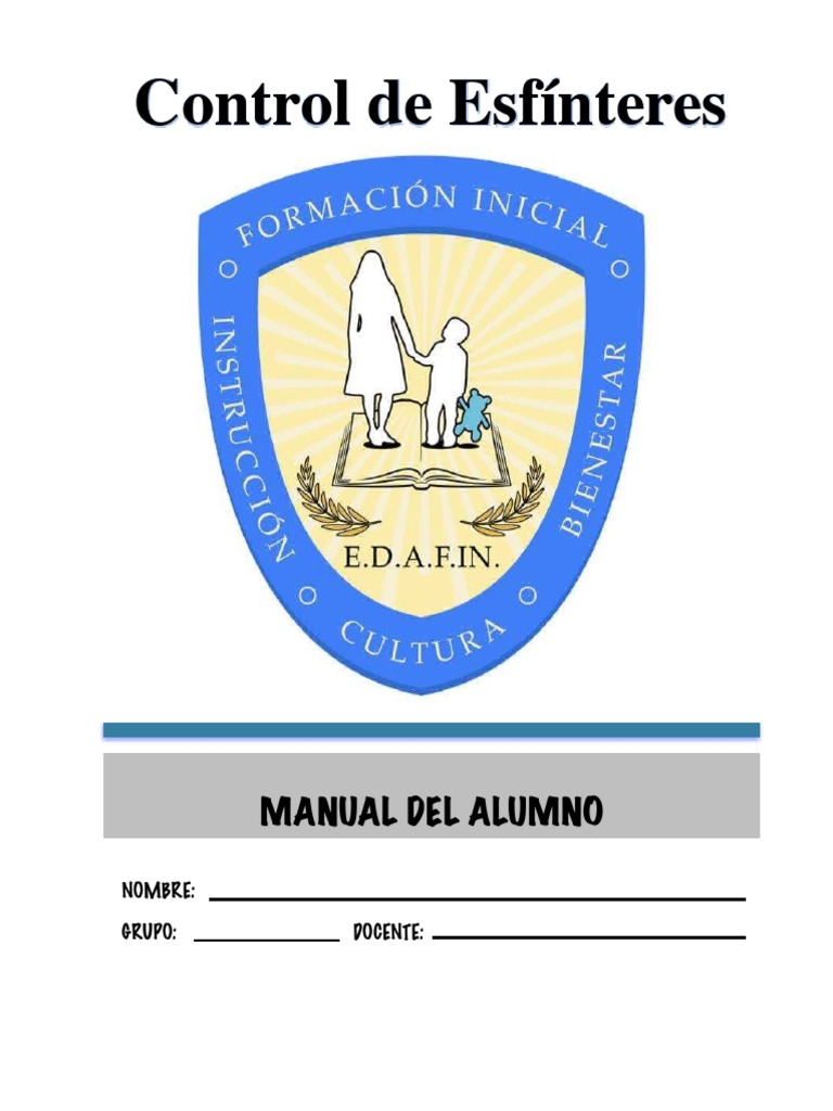 Manual CONTROL ESFINTERES | PDF | Sistema urinario | Sistema reproductivo