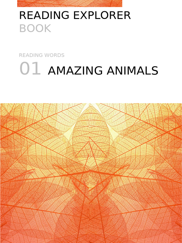Amazing Animals Unit 1 A | PDF