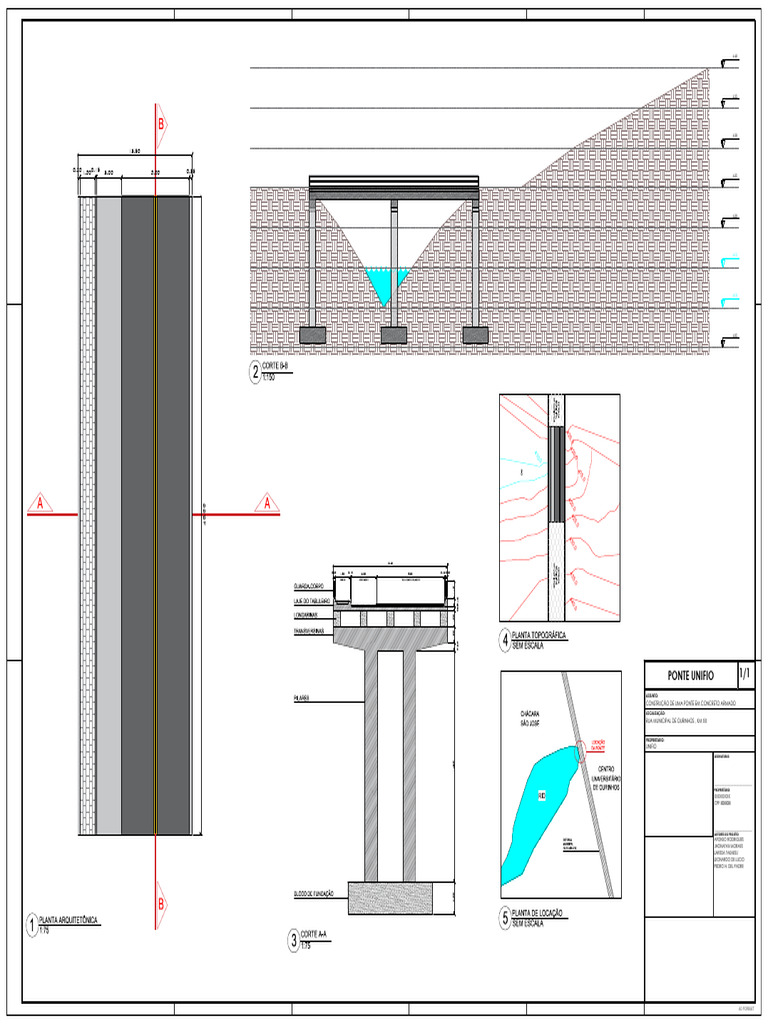 Projeto Ponte - Detalhado-Layout - Pranchas Configuradas | PDF