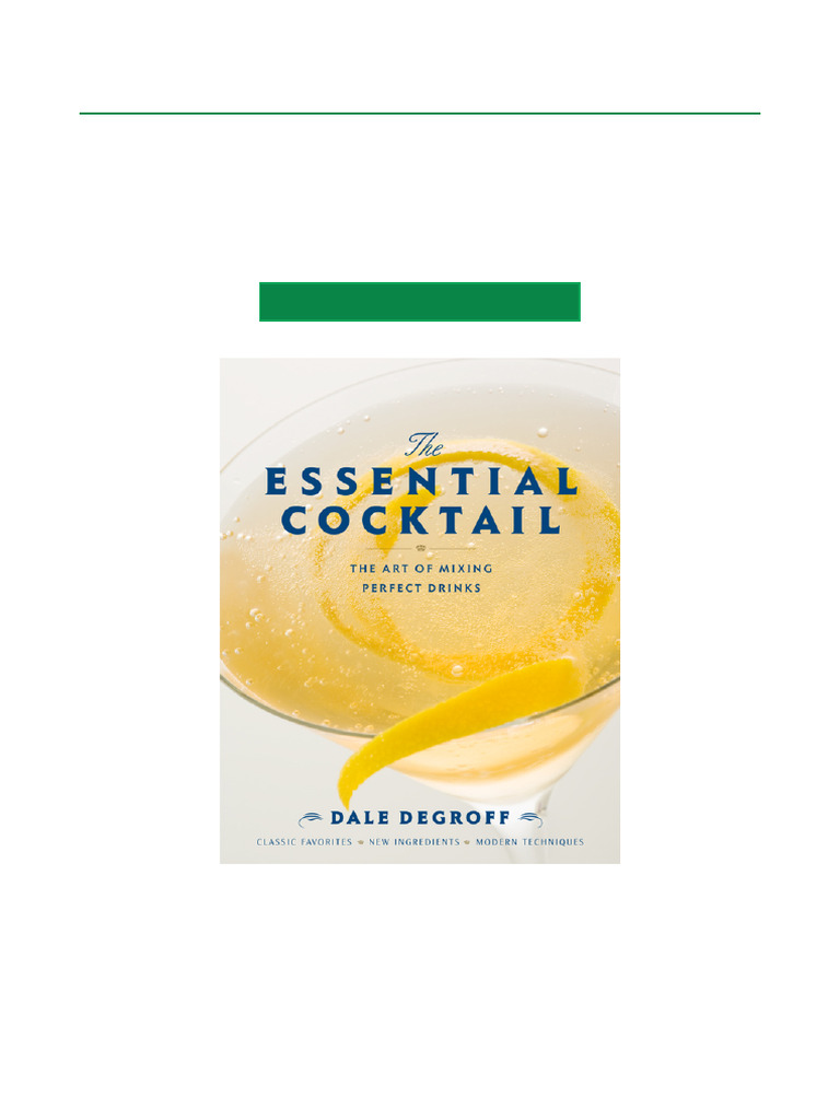 Essential Cocktail Mixing Guide | PDF