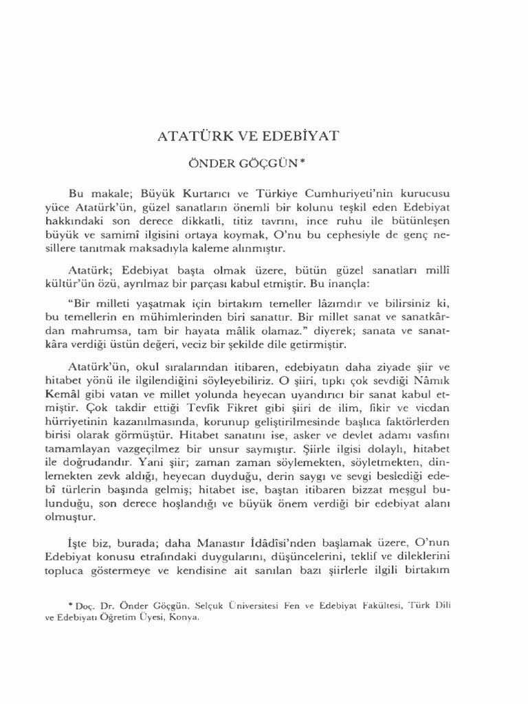 Atat - RK Ve Edebiyat (#552863) - 693576 | PDF
