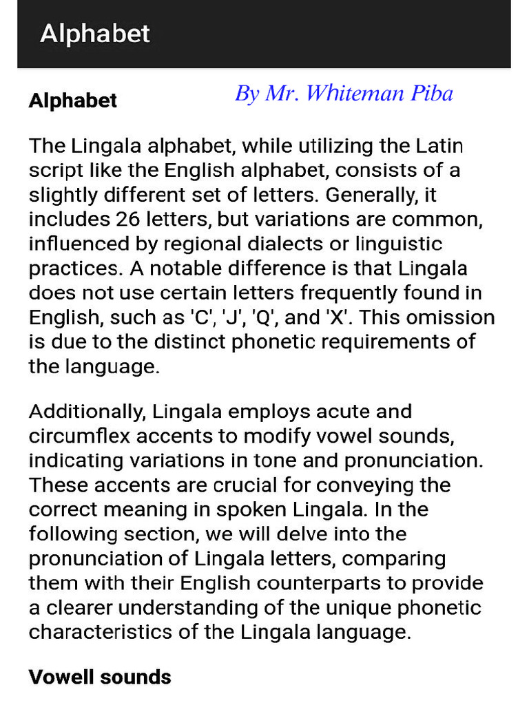Conjugation Lingala | PDF
