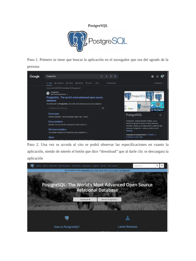 Postgre SQL | PDF | Mi sql | Ingeniería de software