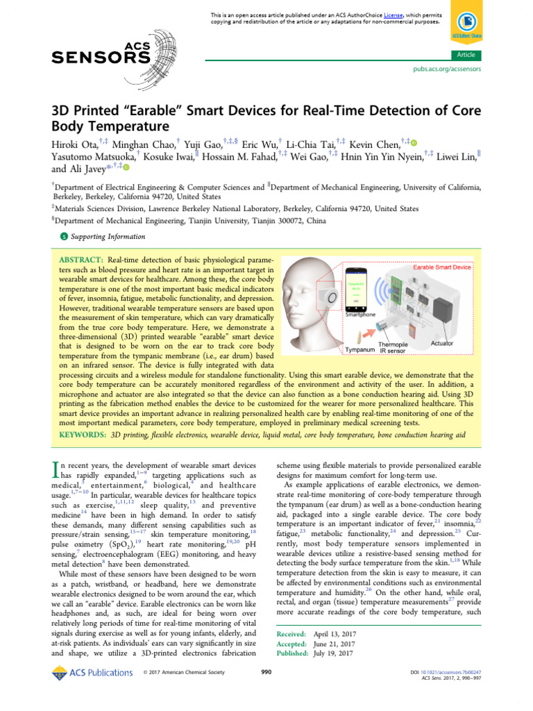 Ota Et Al 2017 3d Printed Earable Smart Devices For Real Time Detection ...