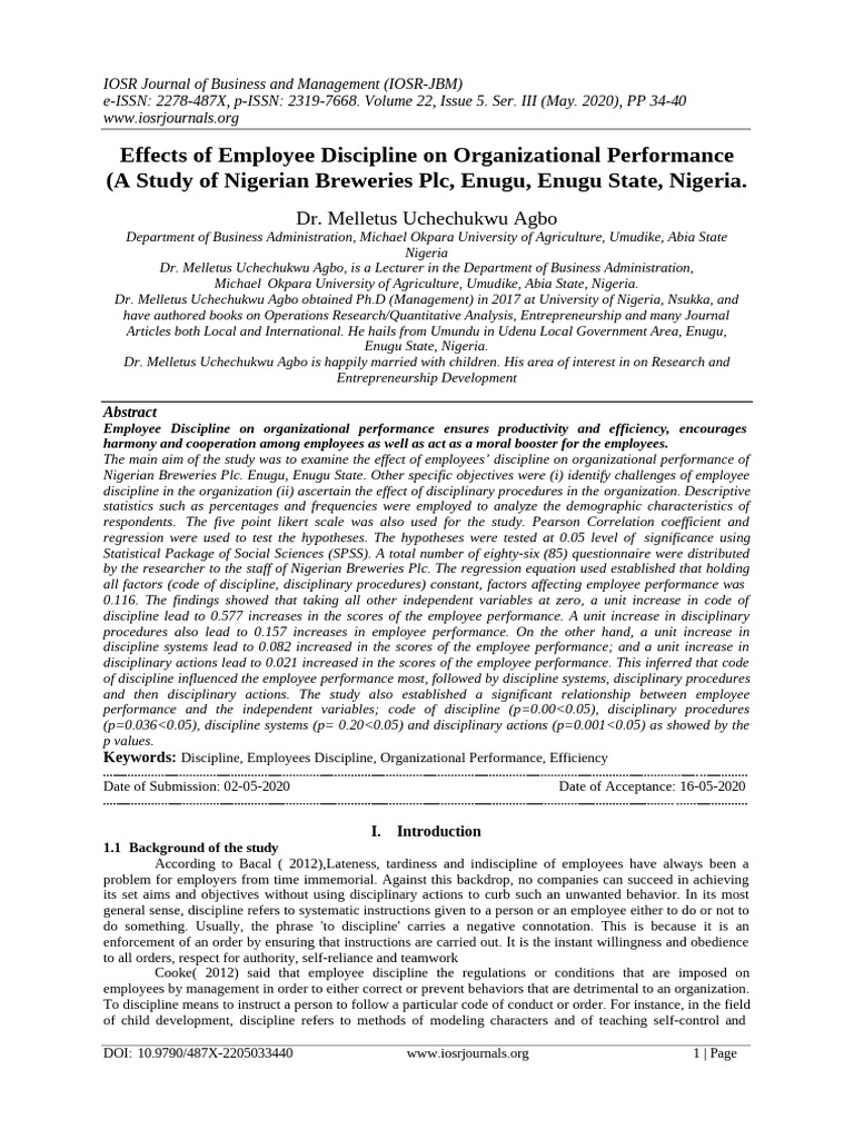 Effects_of_Employee_Discipline_on_Organi | PDF | Statistics ...