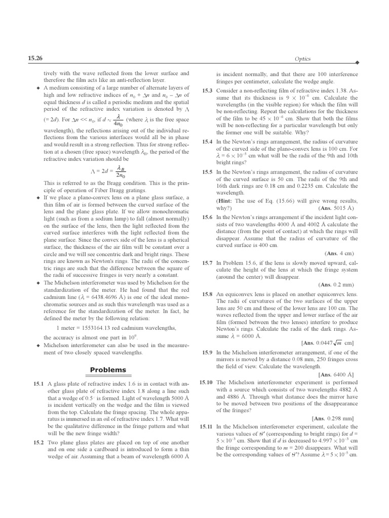 Optics Compress 246-367 | PDF | Refractive Index | Refraction