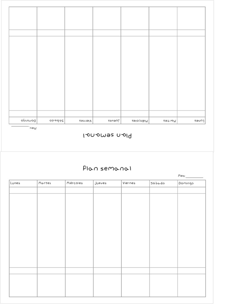 Planner Semanal 2 | PDF