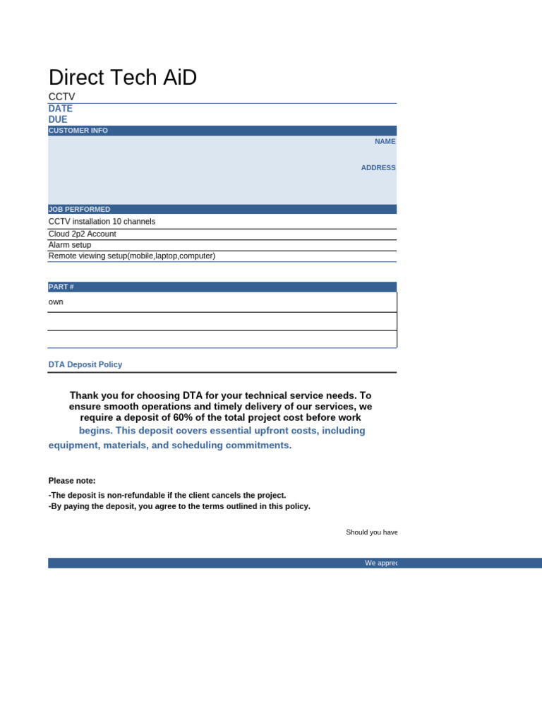 Computer Repair Invoice, DISCOUNT | PDF | Invoice