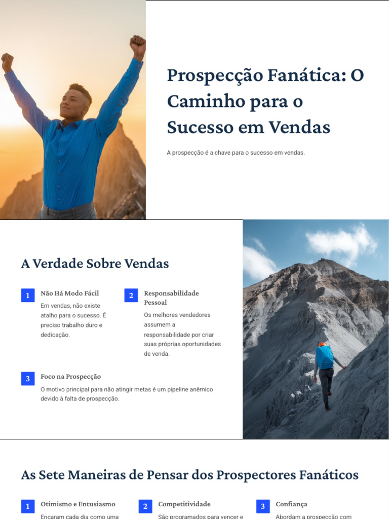 Prospecção Fanática: O Caminho Para o Sucesso em Vendas | PDF | Tempo ...