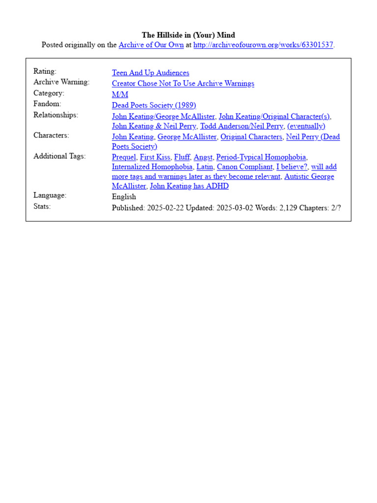 The Hillside in Your | PDF