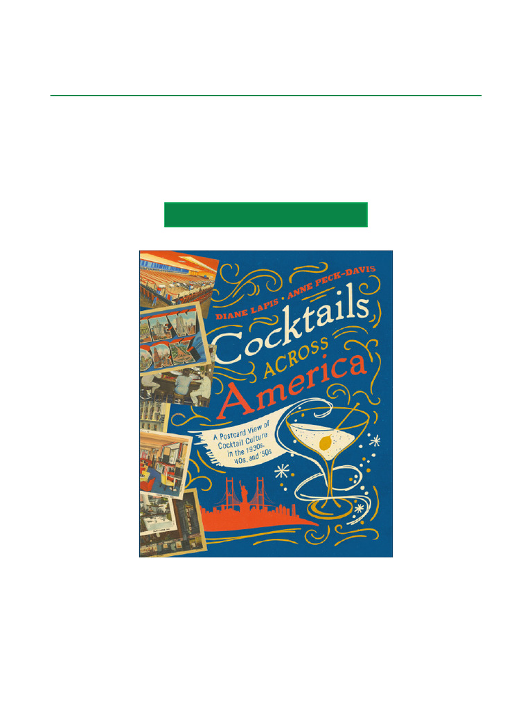 Don't Wait Cocktails Across America A Postcard View of Cocktail Culture ...