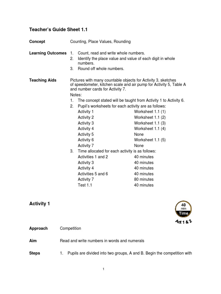 Whole Numbers: Counting & Place Value | PDF | Division (Mathematics ...