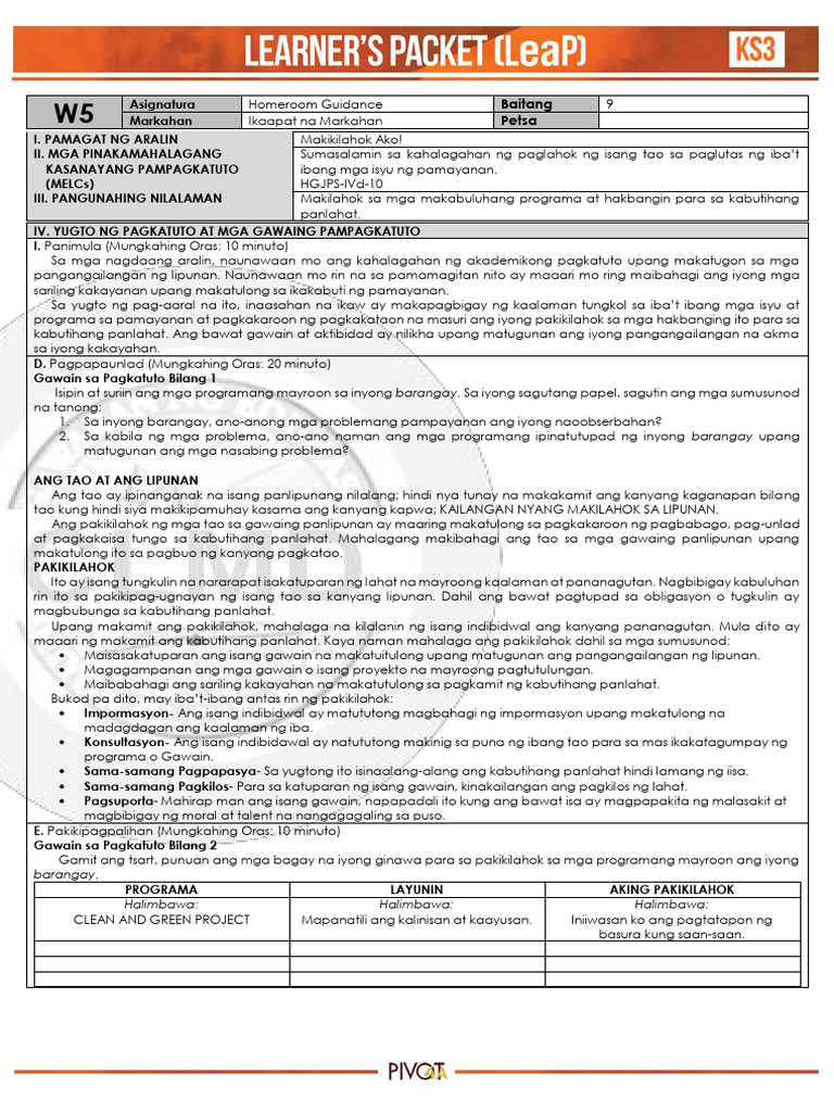 Q4-HomeroomGP-9-Week5 | PDF