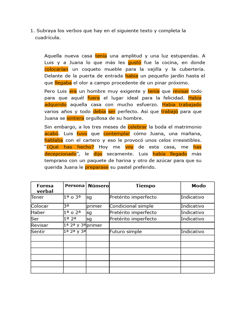 Identificación y Conjugación de Verbos | PDF | Verbo | Morfología