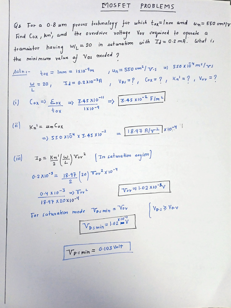 Mosfet Assignment by SMT | PDF