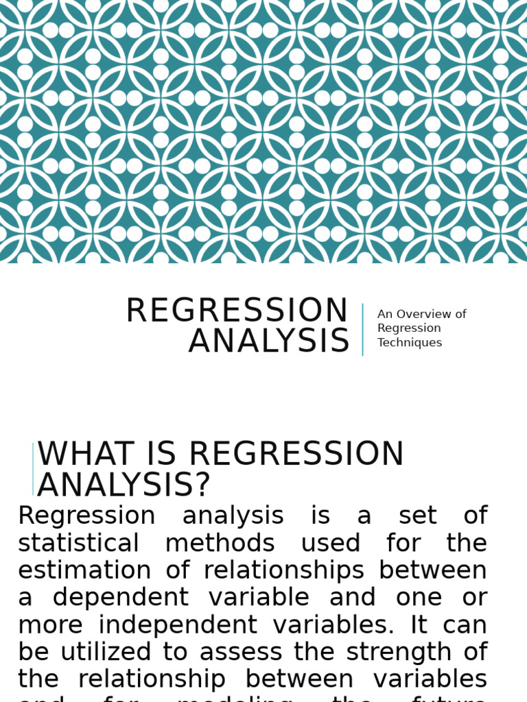 Regression_Analysis | PDF | Regression Analysis | Logistic Regression