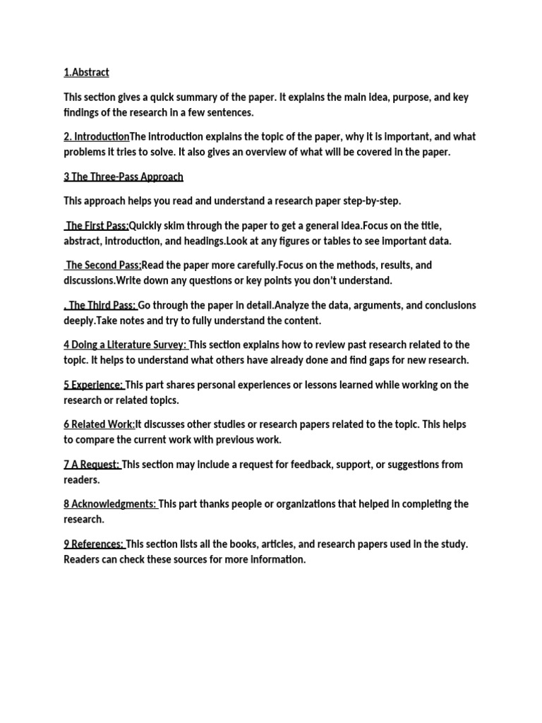 How To Read A Paper | PDF